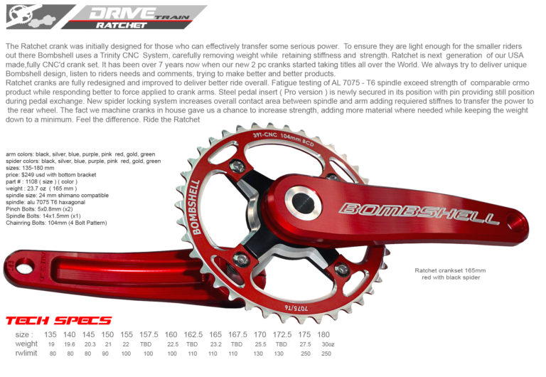 BMX – Bombshell Parts / Avent Cycles